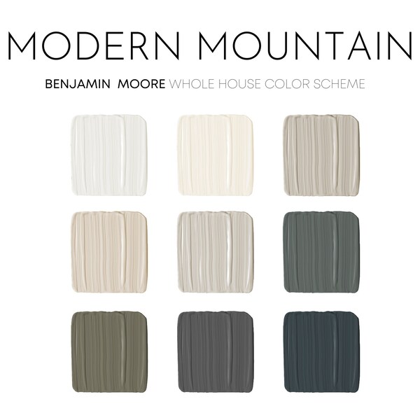 Benjamin Moore Salamander Palette - Etsy
