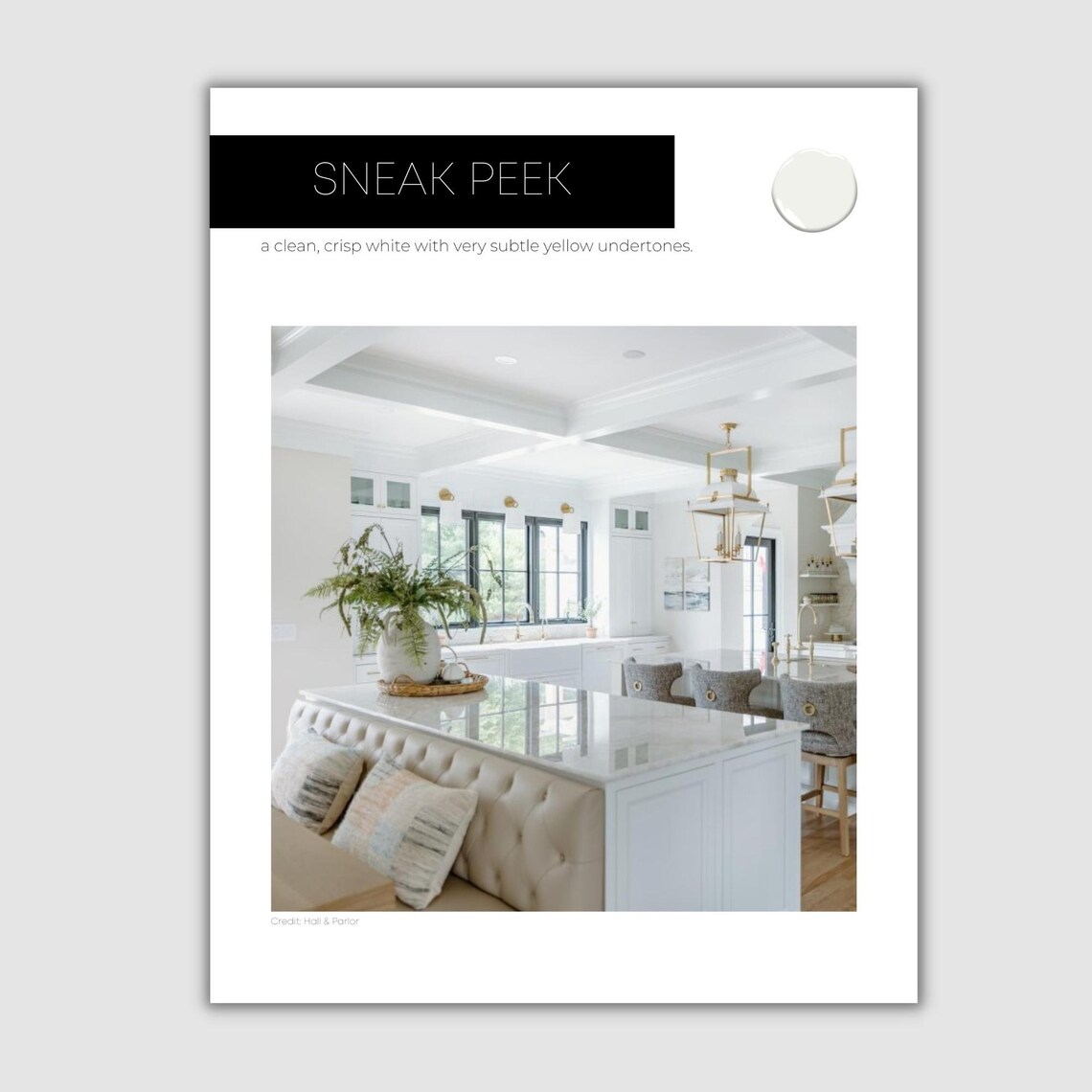 Beach House Benjamin Moore Paint Palette Coastal Interior - Etsy