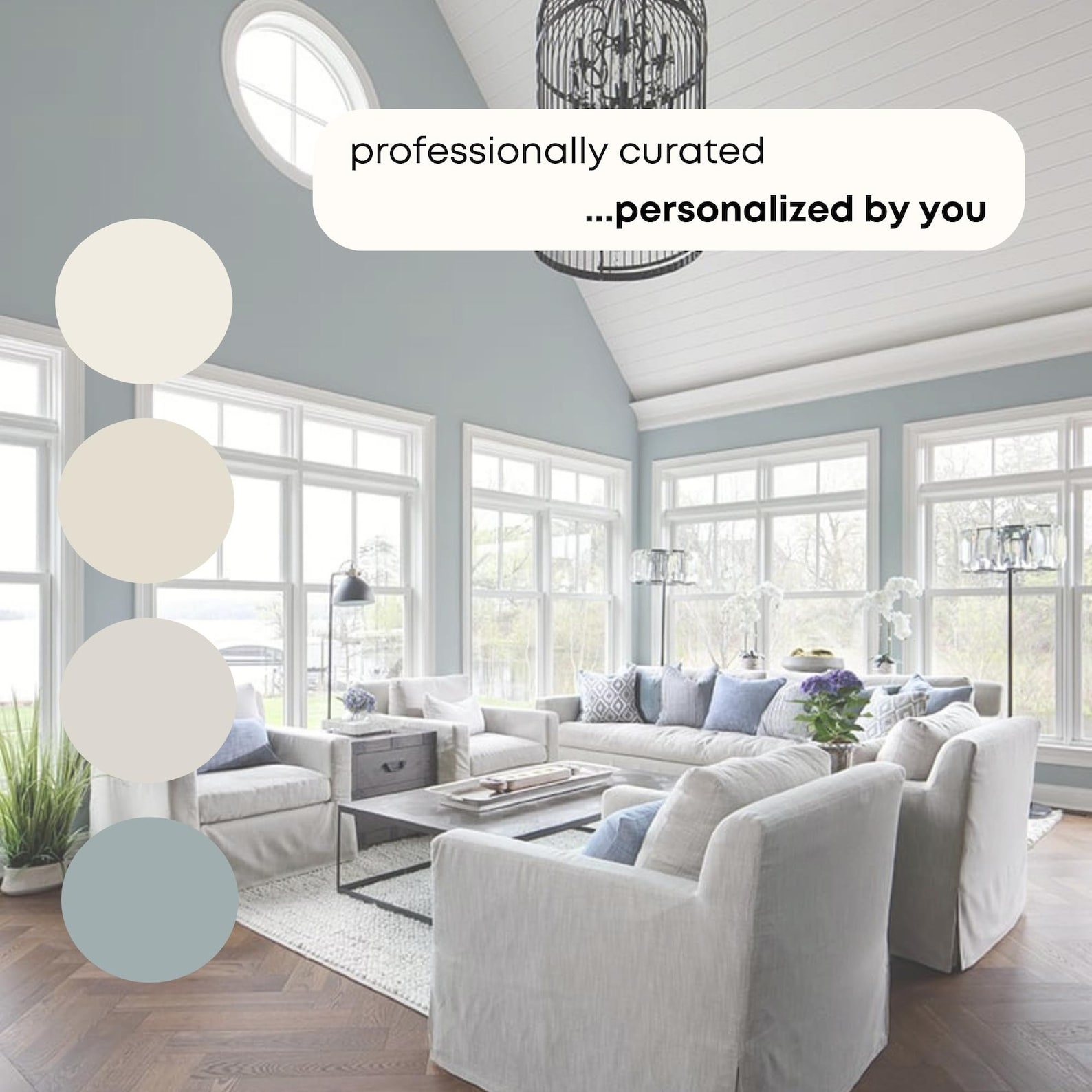 Calm Neutrals Benjamin Moore Paint Palette, Modern Neutral Calm Coastal ...