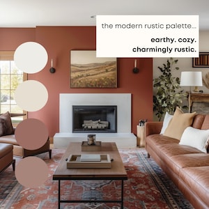 Modern Rustic Benjamin Moore Paint Palette, Modern Mountain, Rustic ...