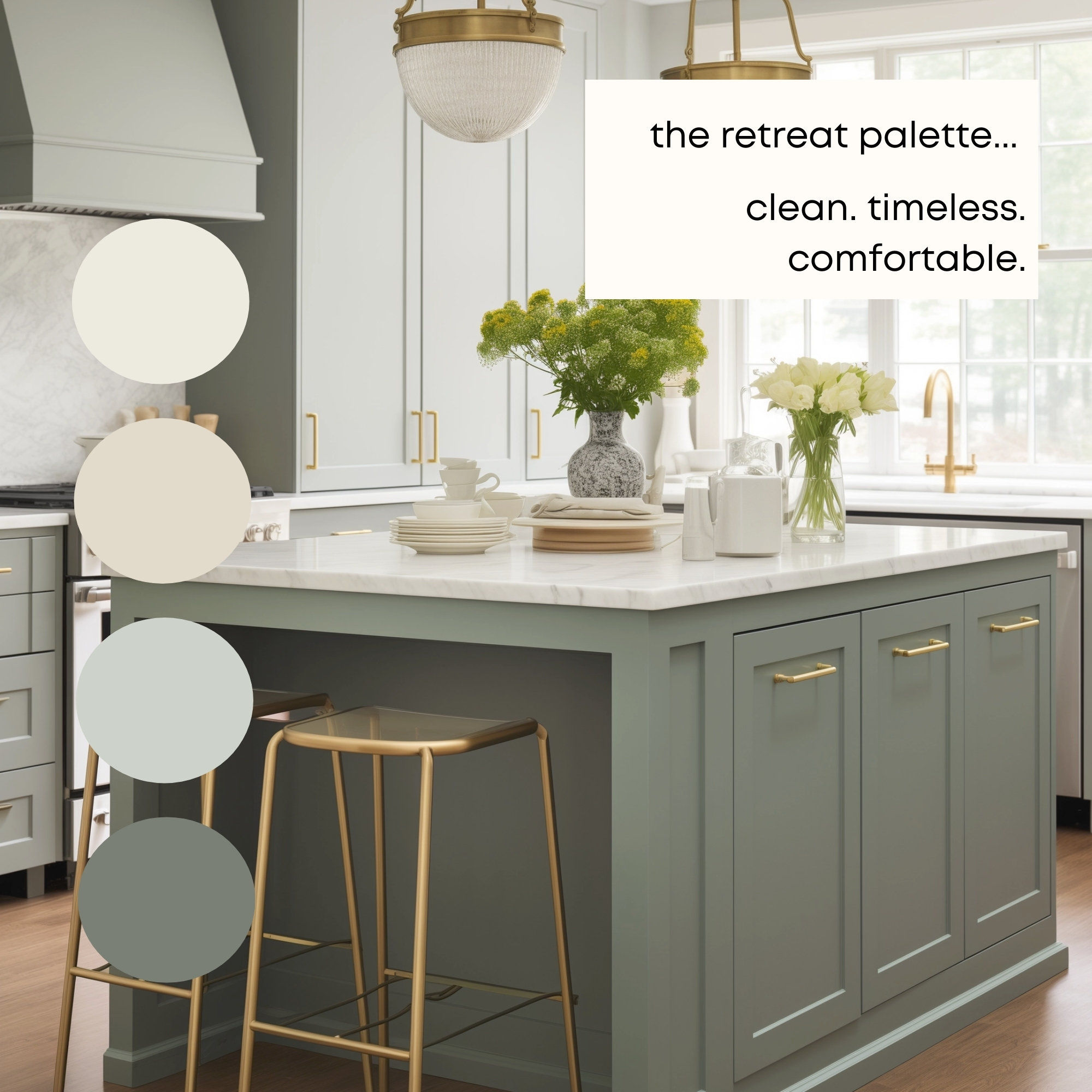 Retreat Sherwin Williams Paint Palette, Modern Neutrals, Calm Cozy ...