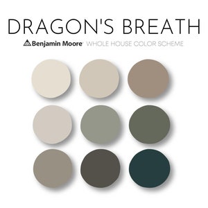 Dragon's Breath Benjamin Moore Paint Palette Warm - Etsy