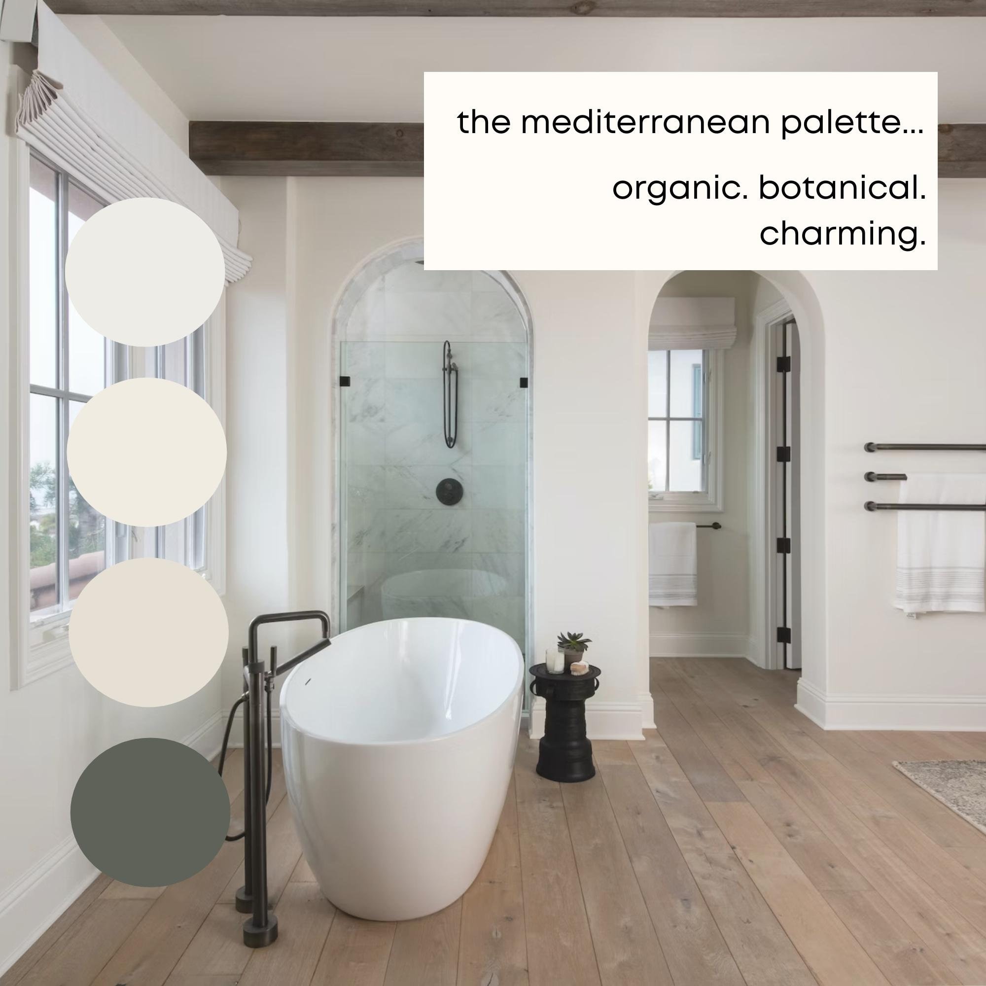Mediterranean Benjamin Moore Color Palette, Interior Paint Palette ...