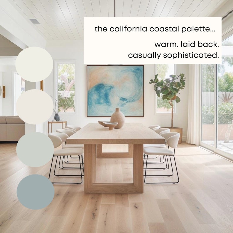 California Coastal Benjamin Moore Color Palette, Interior Paint Palette ...