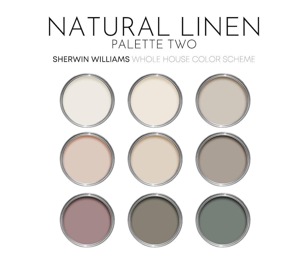 Natural Linen - Palette Two Sherwin Williams Paint Palette, Neutral ...