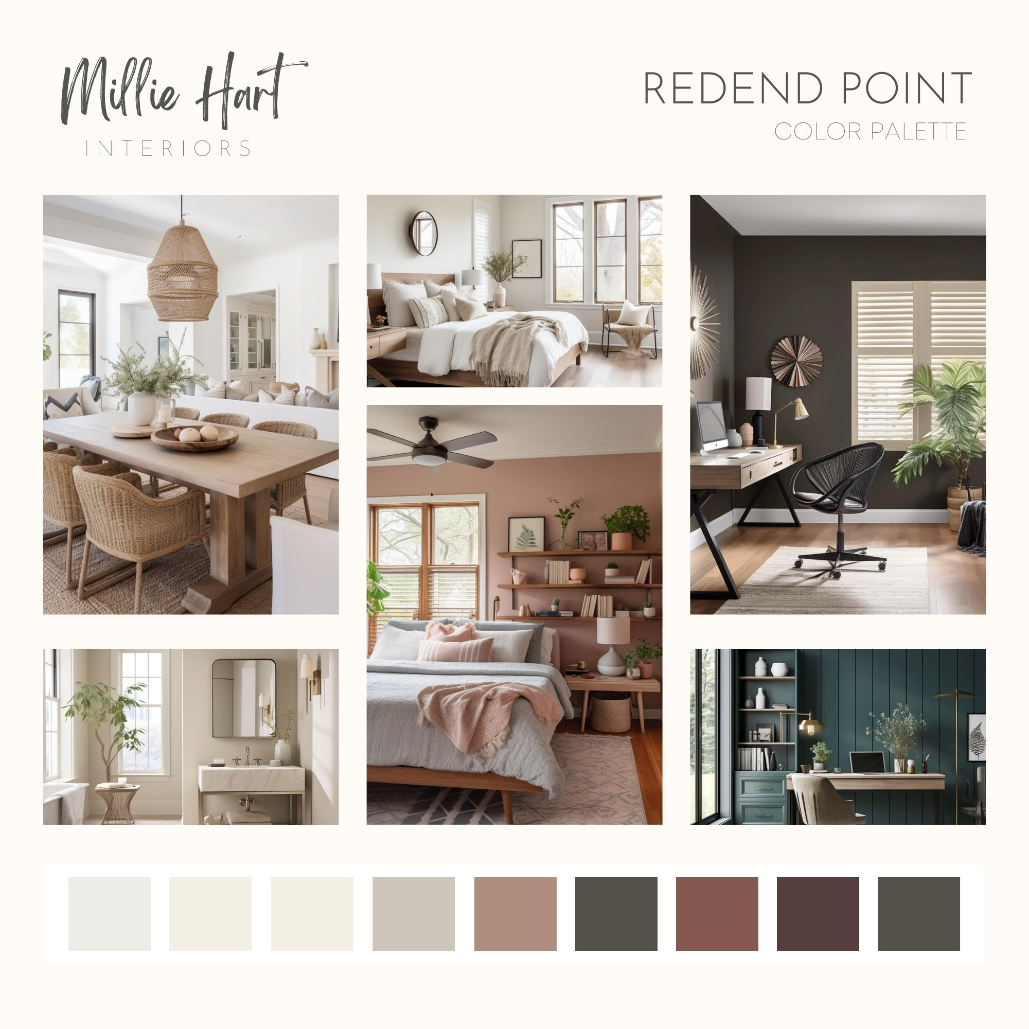 Redend Point Sherwin Williams Paint Palette, Color of the Year, Modern ...