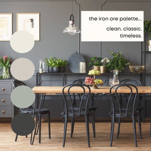 Iron Ore Sherwin Williams Paint Palette, Modern Neutral Interior Paint ...