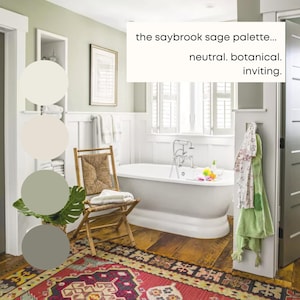 Benjamin Moore Saybrook Sage Paint Palette, Best Selling Neutrals ...