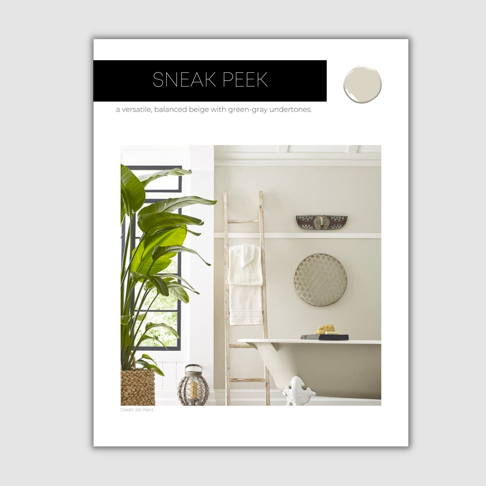 Calm and Peaceful Sherwin Williams Paint Palette Modern - Etsy