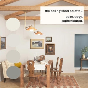 Collingwood Benjamin Moore Paint Palette Modern Neutral - Etsy