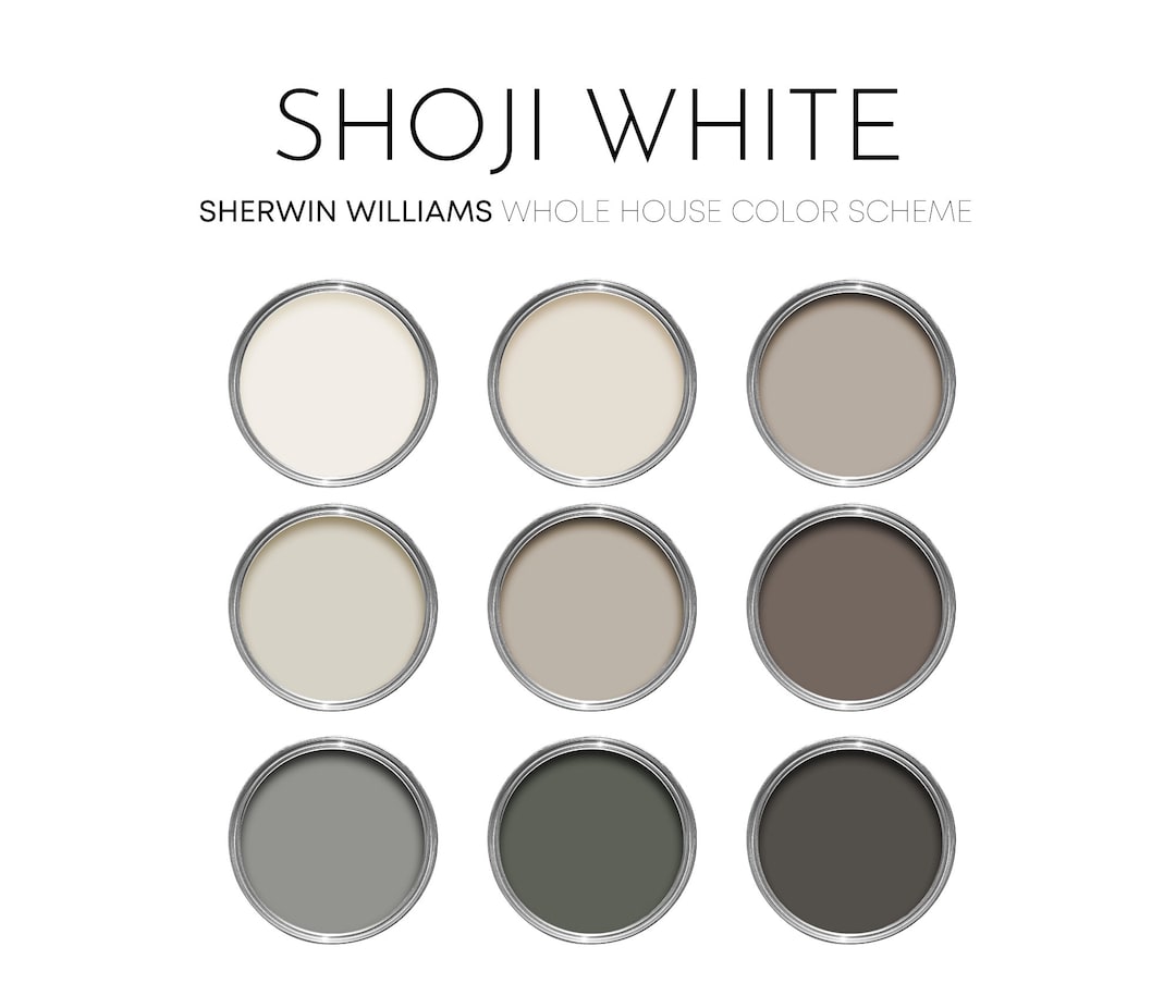 Shoji White Sherwin Williams Paint Palette, Color of the Year, Best ...