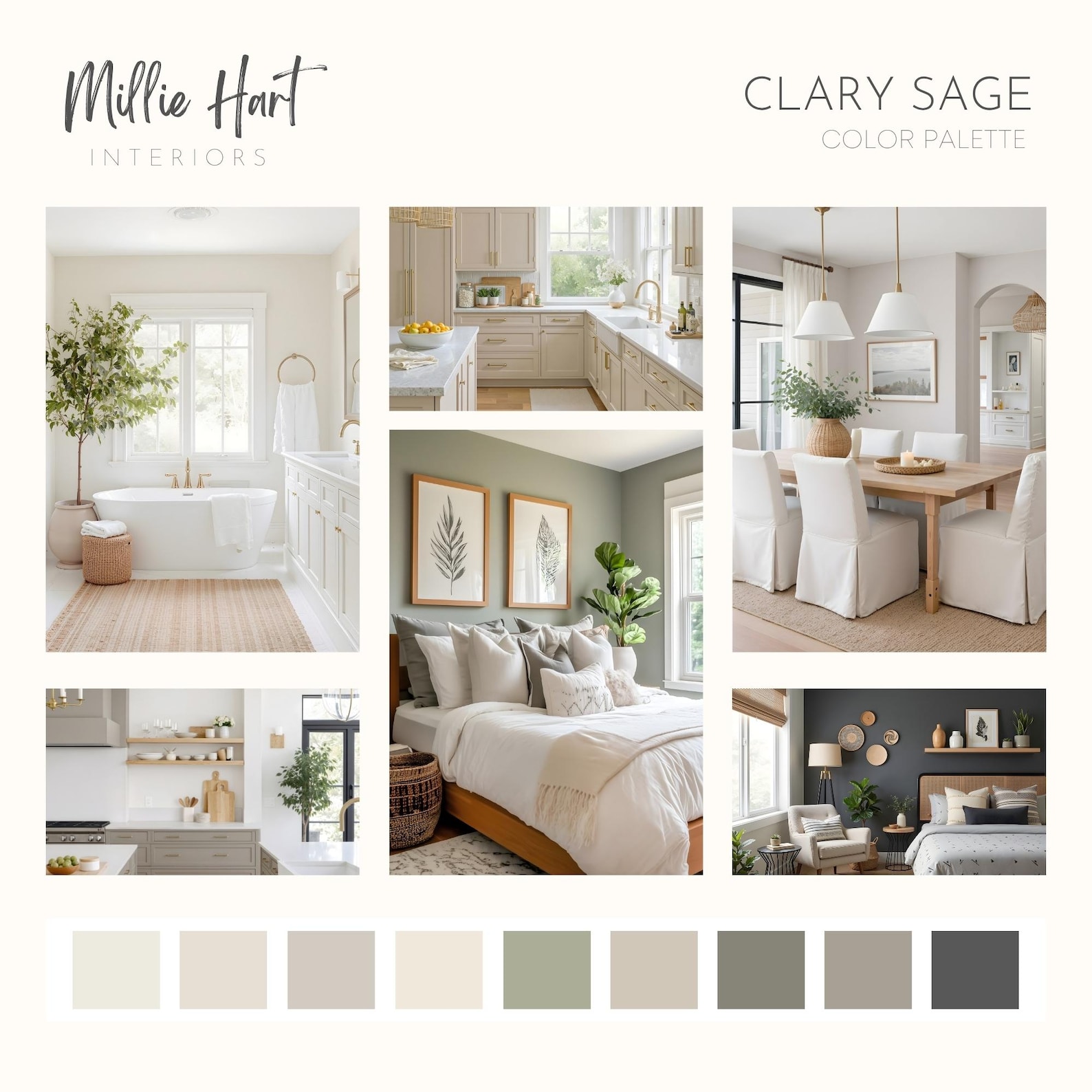 Clary Sage Sherwin Williams Paint Palette, Color of the Year, Best ...