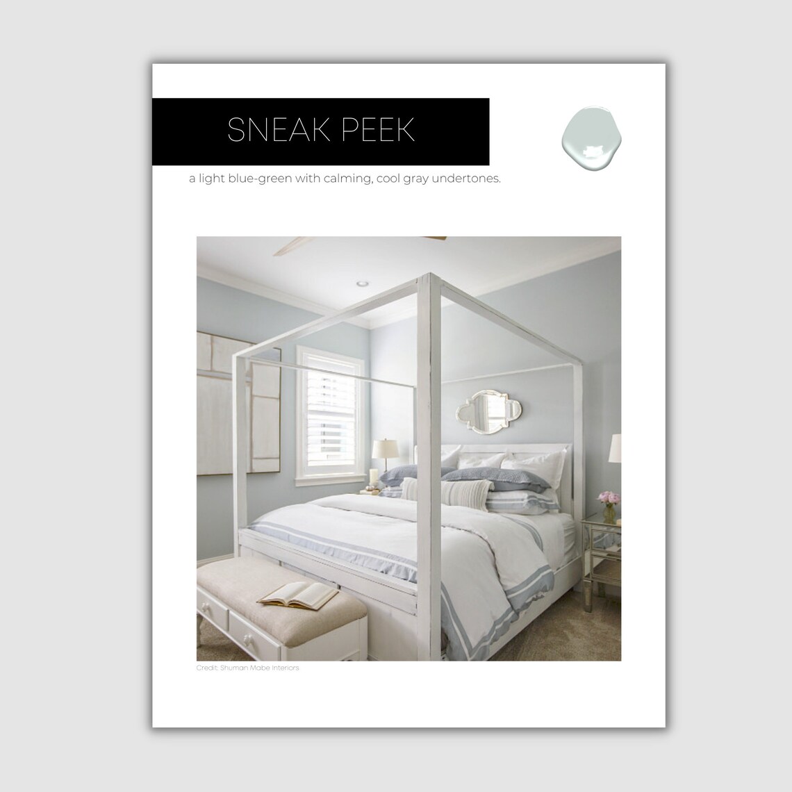 Calm Neutrals Benjamin Moore Paint Palette Modern Neutral - Etsy