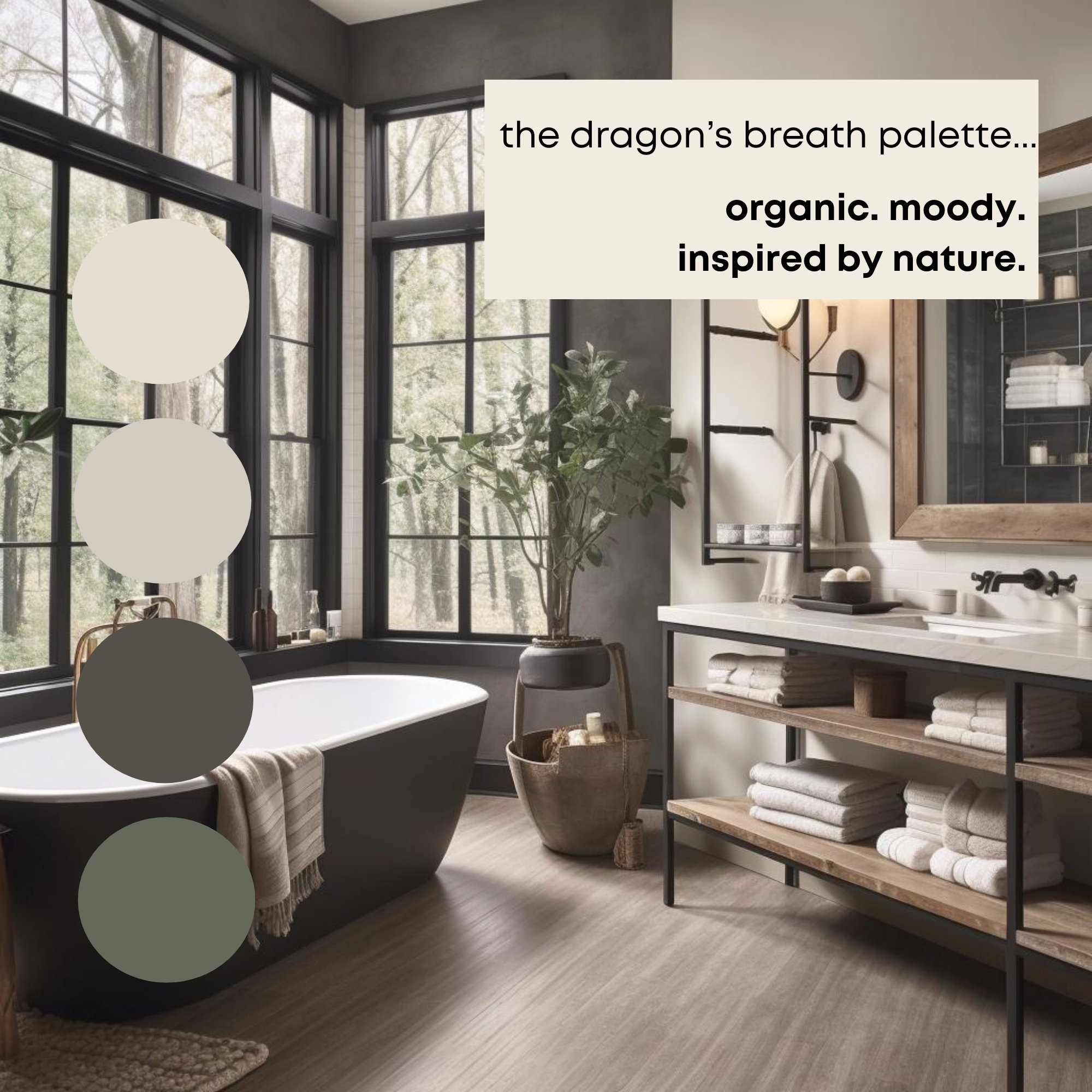 Dragon's Breath Benjamin Moore Paint Palette, Warm Neutrals Color ...