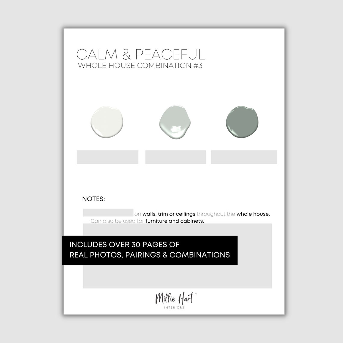 Calm and Peaceful Sherwin Williams Paint Palette Modern - Etsy