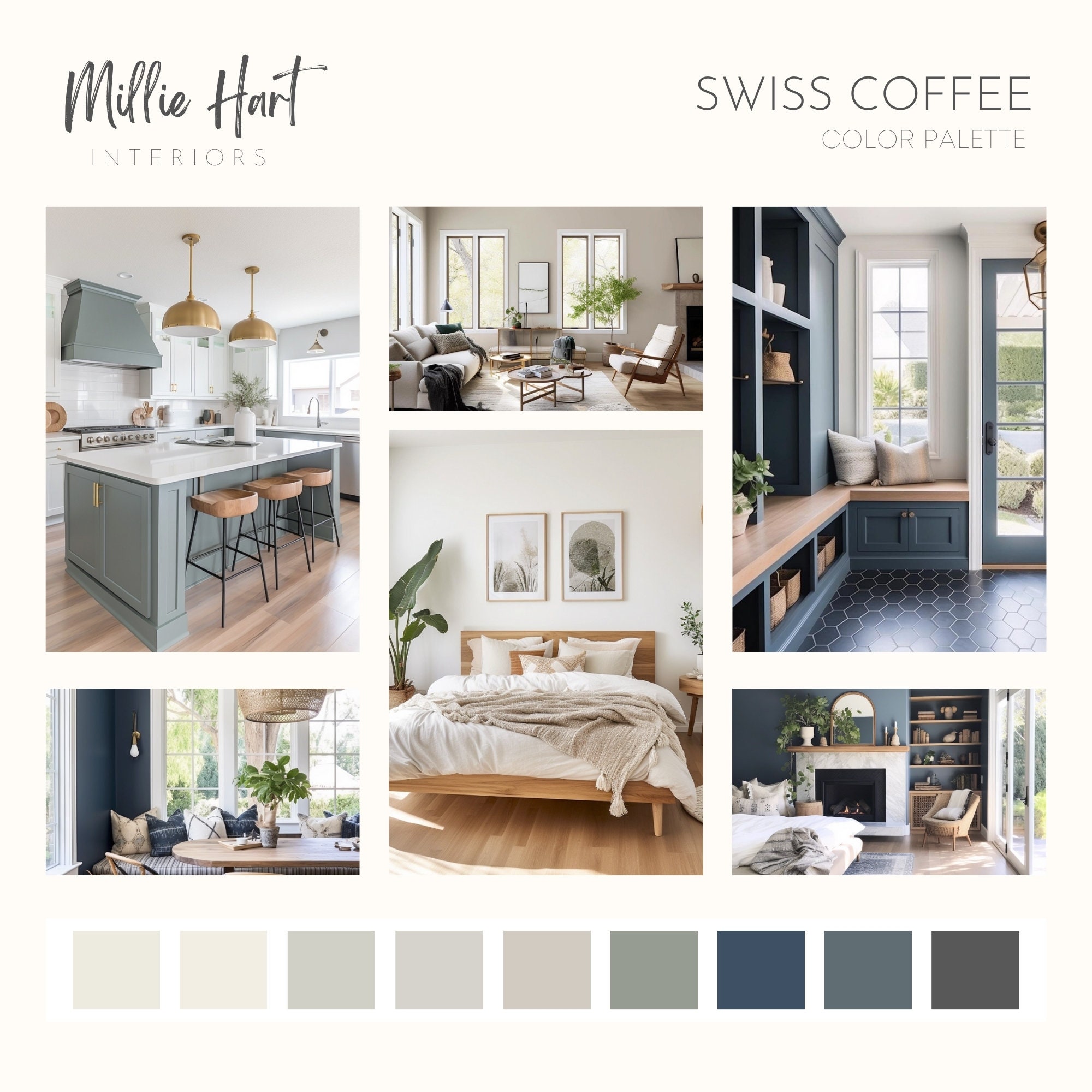 Swiss Coffee Paint Decorations