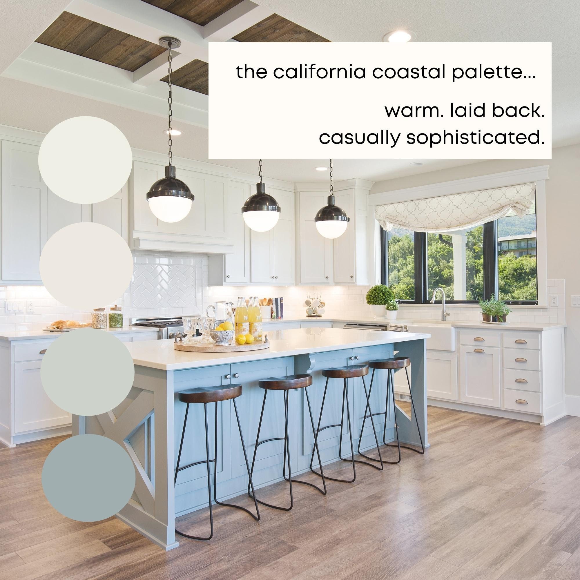 California Coastal Benjamin Moore Color Palette, Interior Paint Palette ...