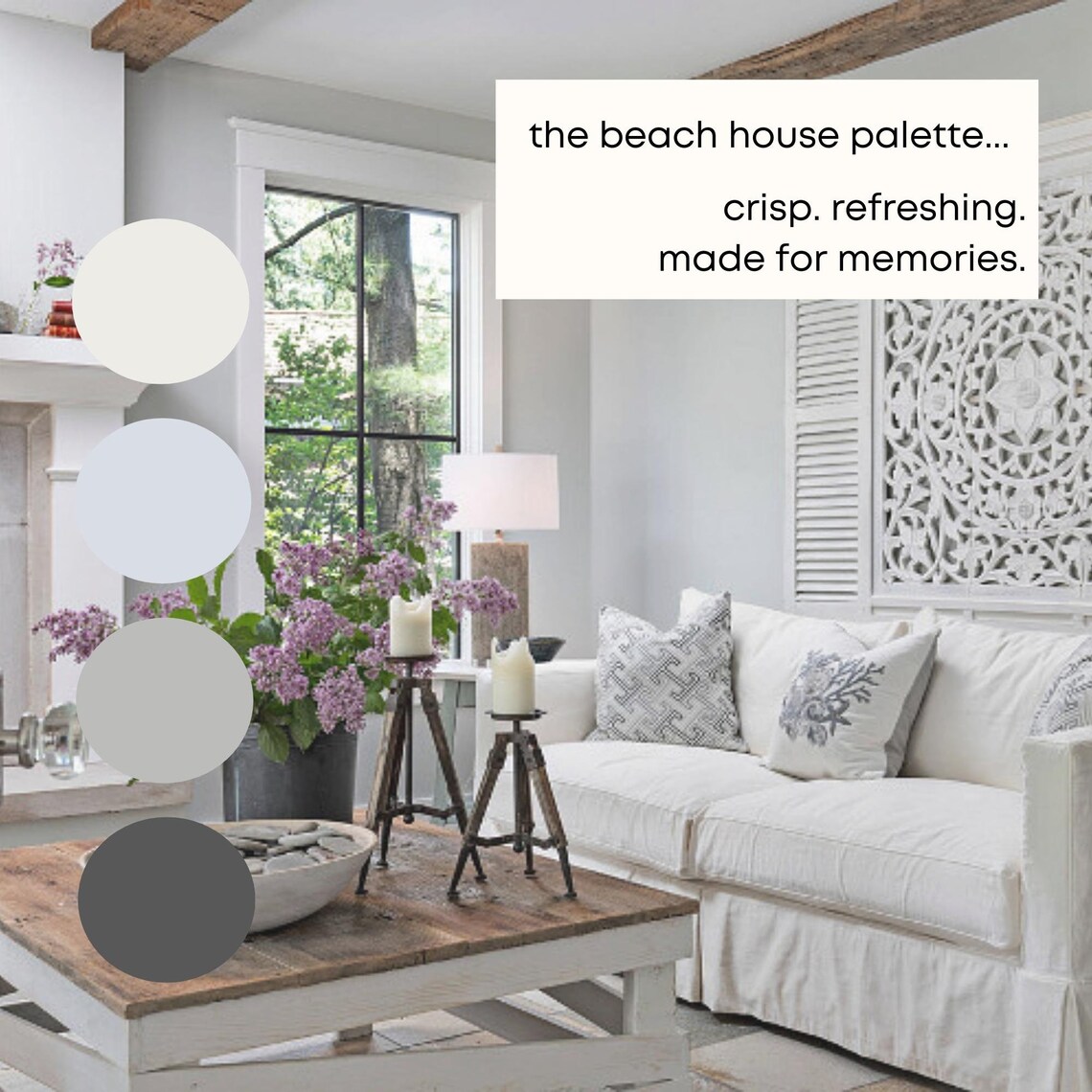 Beach House Benjamin Moore Paint Palette, Coastal Interior Paint Colors ...