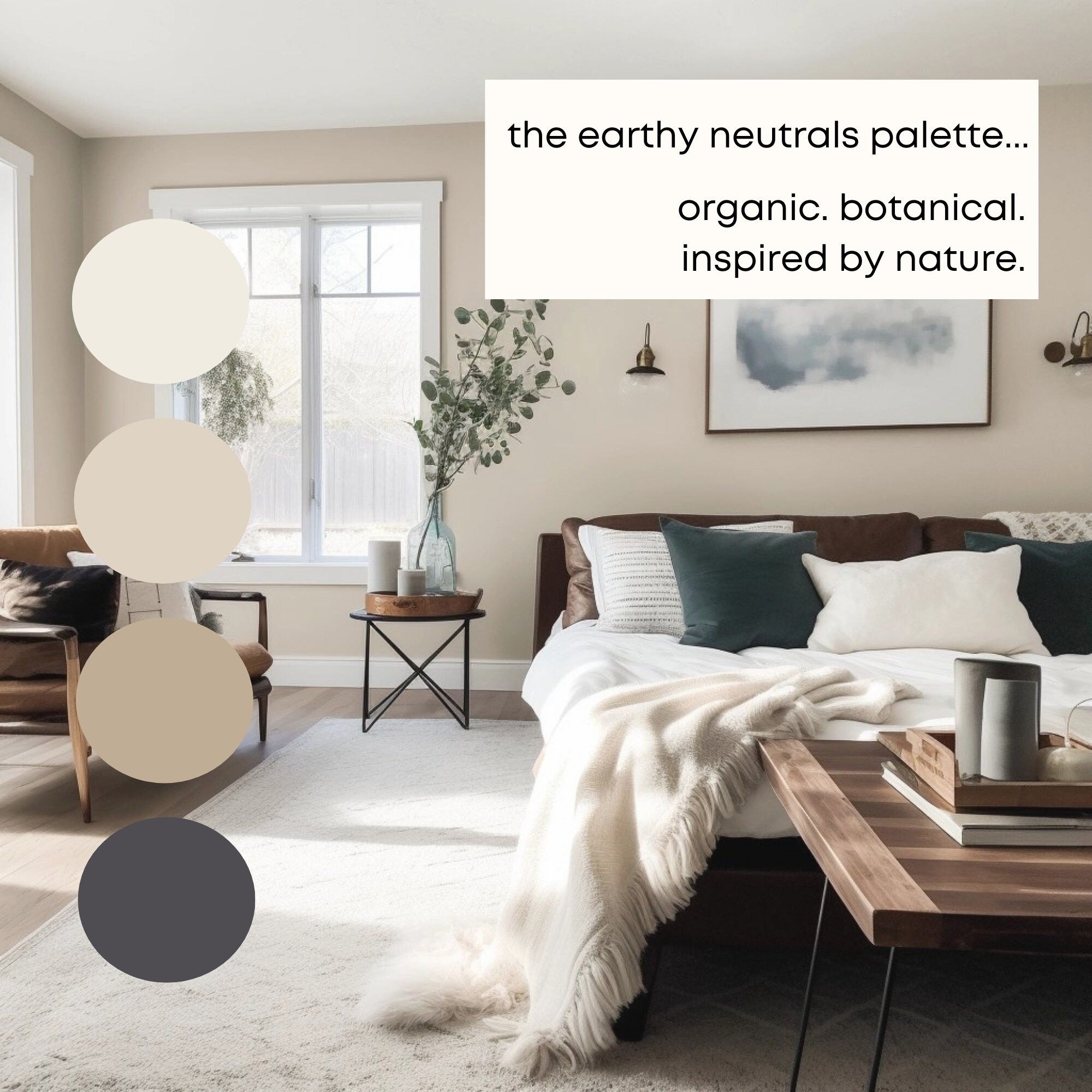 Earthy Neutrals Sherwin Williams Paint Palette, Paint Colors for Home ...