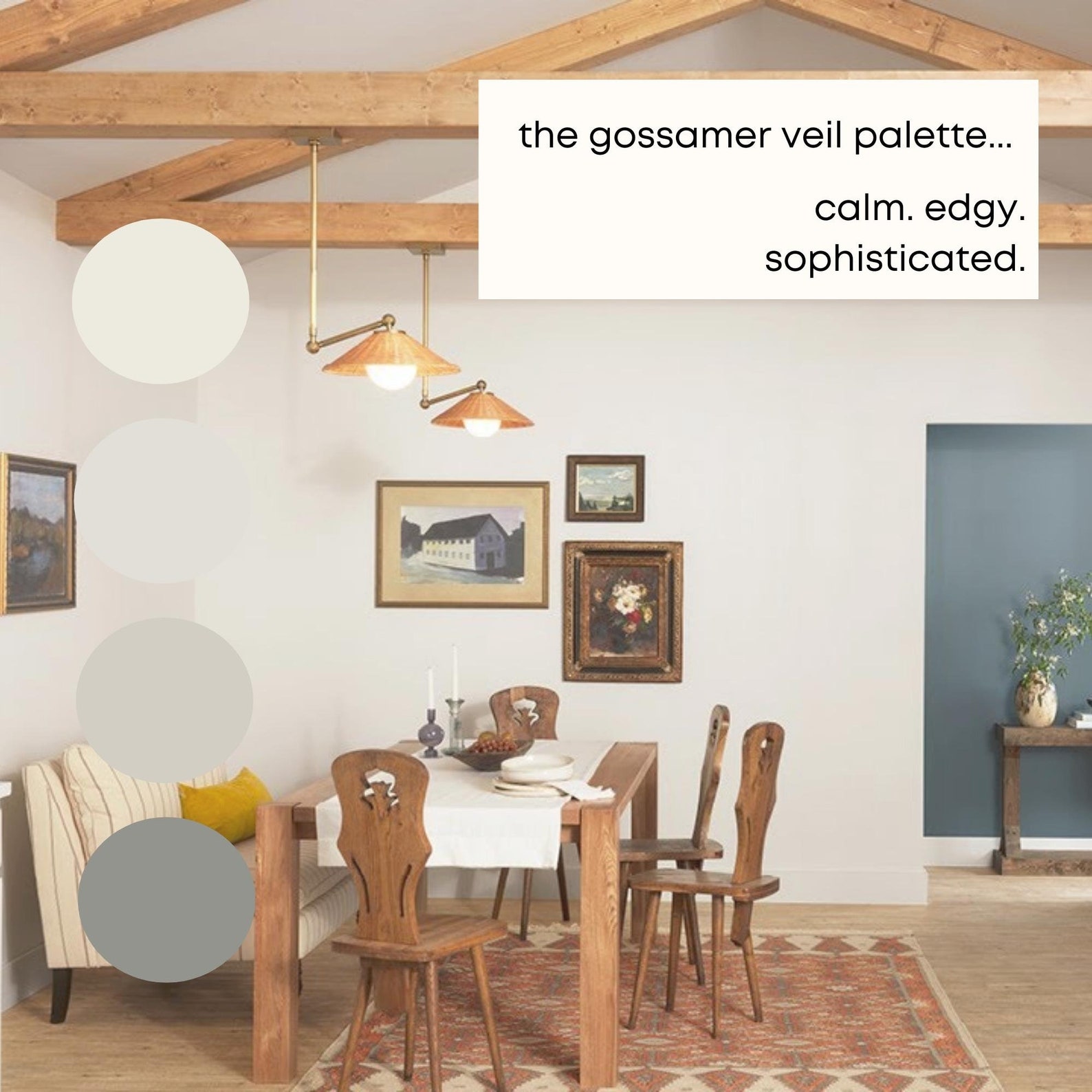 Gossamer Veil Sherwin Williams Paint Palette, Modern Neutral Interior ...