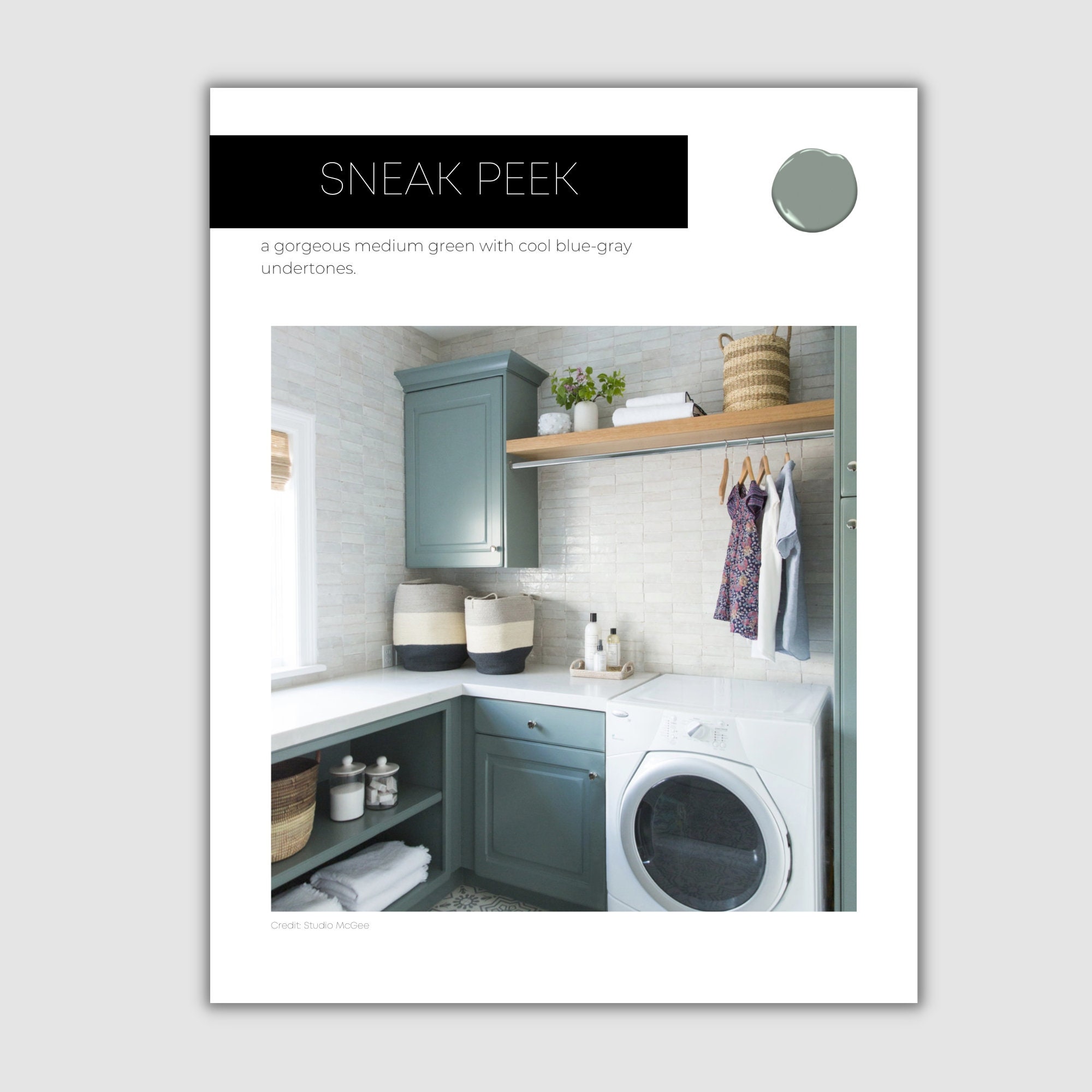 Calm and Peaceful Benjamin Moore Paint Palette Modern Neutral - Etsy