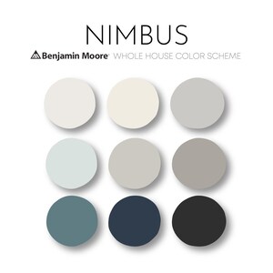 Nimbus Benjamin Moore Paint Palette Modern Neutrals Whole - Etsy