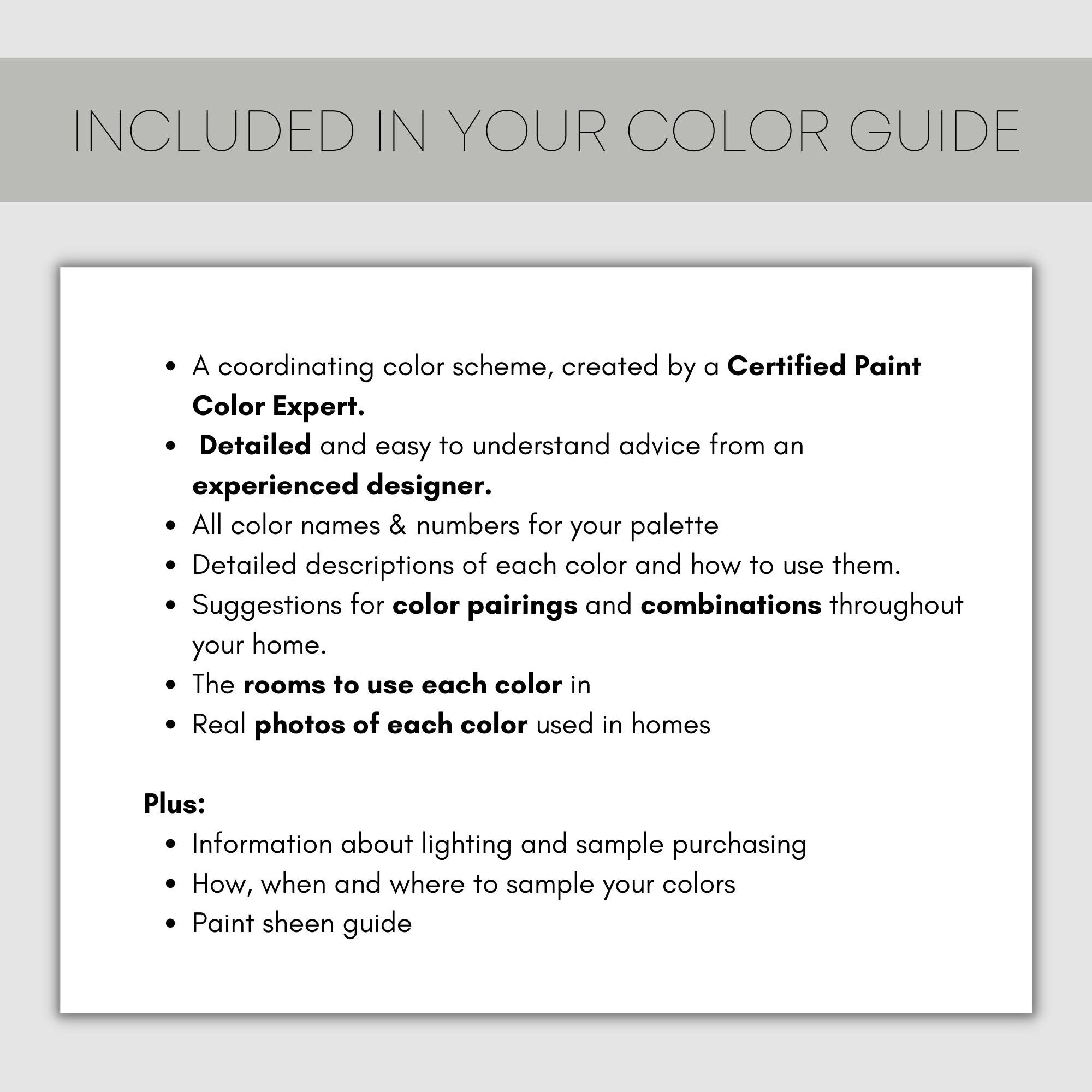 Nimbus Benjamin Moore Paint Palette Modern Neutrals Whole - Etsy