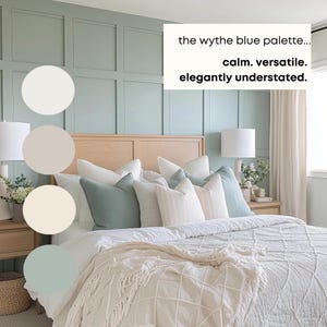 Wythe Blue Benjamin Moore Paint Palette, Color of the Year, Modern ...