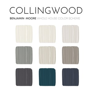 Collingwood Benjamin Moore Paint Palette Modern Neutral - Etsy