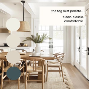Fog Mist Benjamin Moore Paint Palette, Modern Neutral Calm Classic ...
