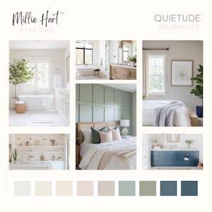 Quietude Sherwin Williams Paint Palette, Color of the Year, Modern ...