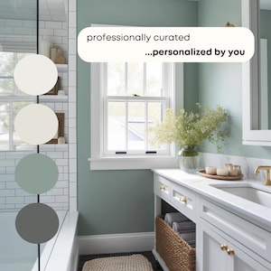 Calm and Peaceful Sherwin Williams Paint Palette, Modern Neutral Calm ...