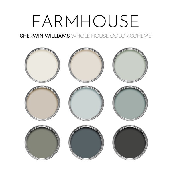 Farmhouse Color Palette - Etsy