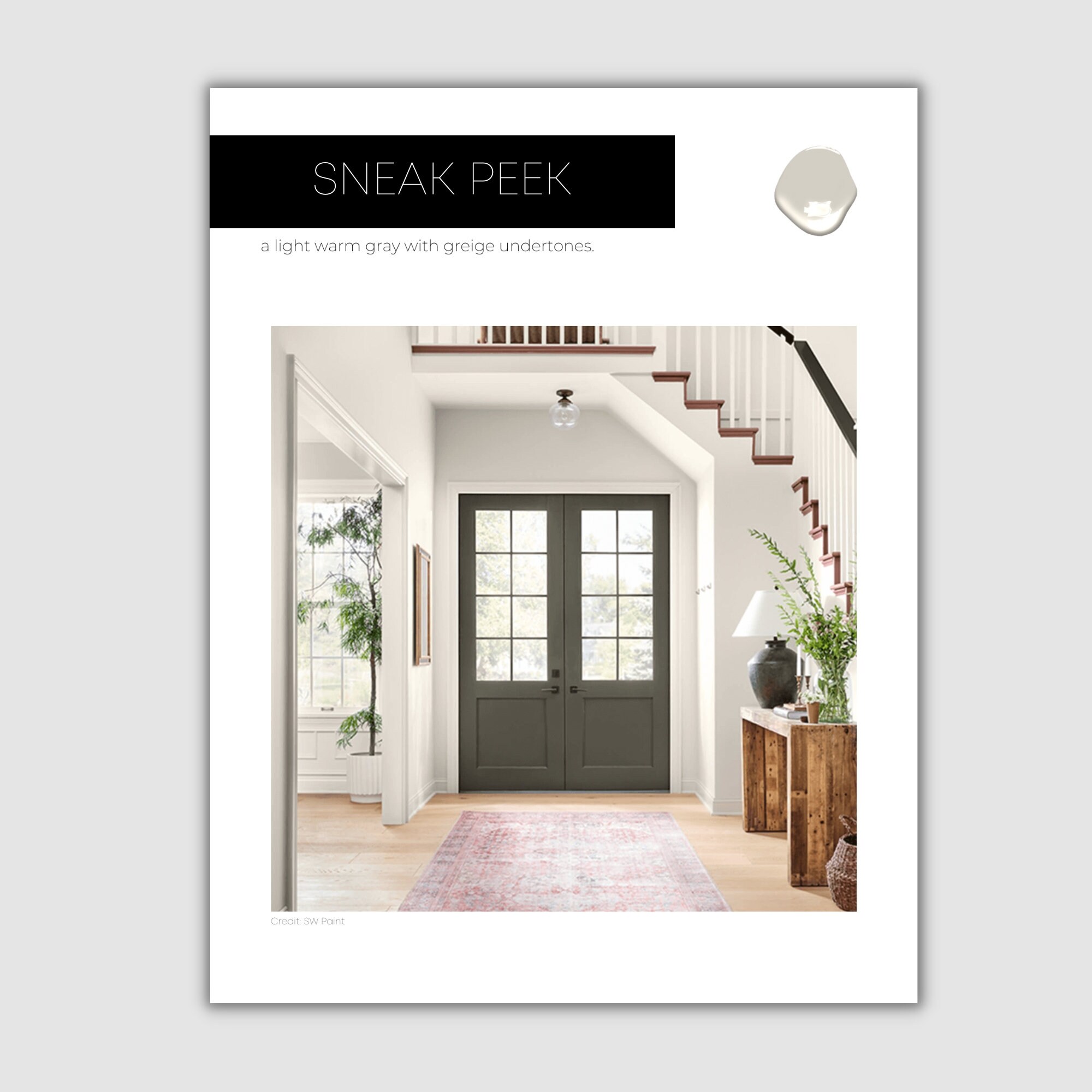 Sea Salt Benjamin Moore Paint Palette Modern Coastal - Etsy