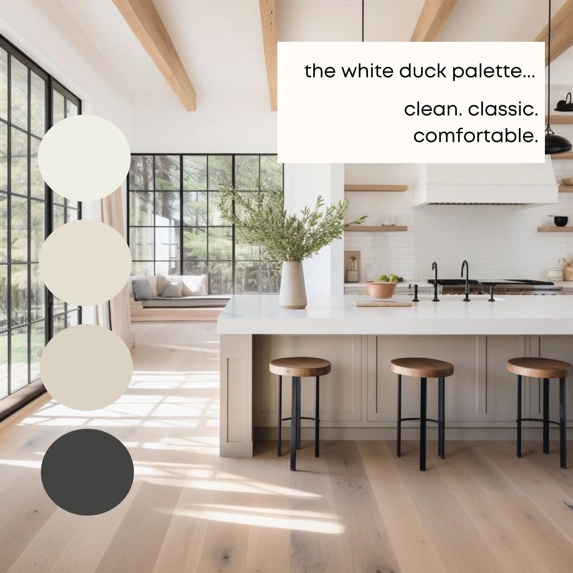 White Duck Sherwin Williams Paint Palette, Modern Neutral, Calm Classic ...