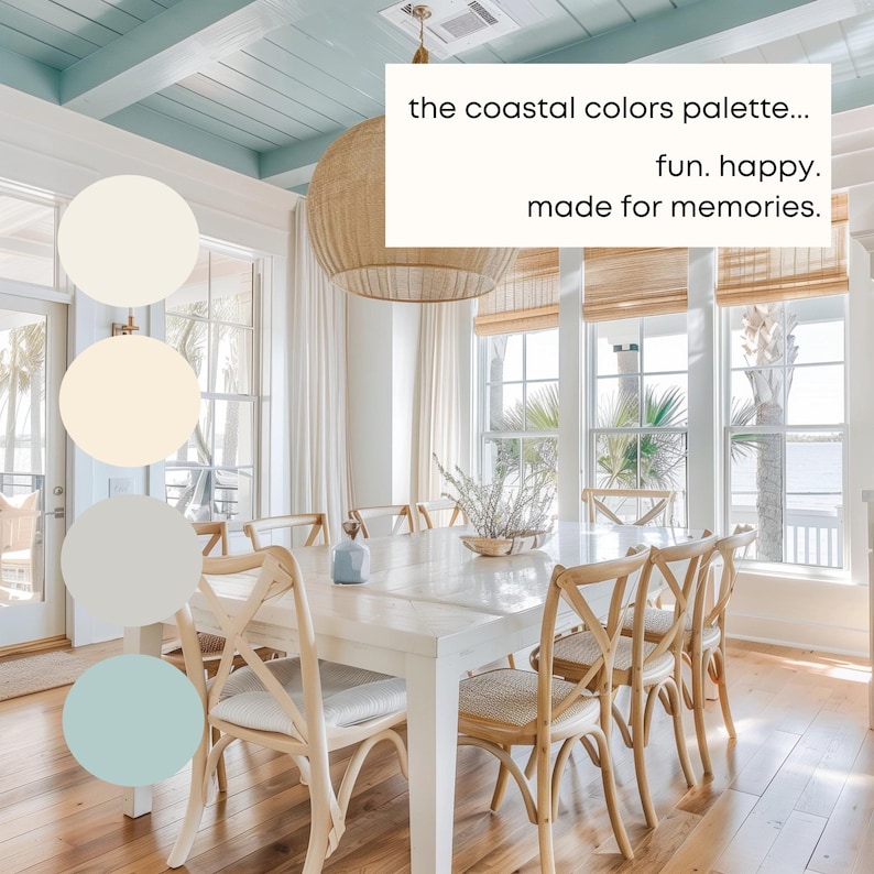 Coastal Colors Sherwin Williams Paint Palette, Paint Colors for Home ...