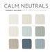 Calm Neutrals Sherwin Williams Paint Palette Modern Neutral - Etsy