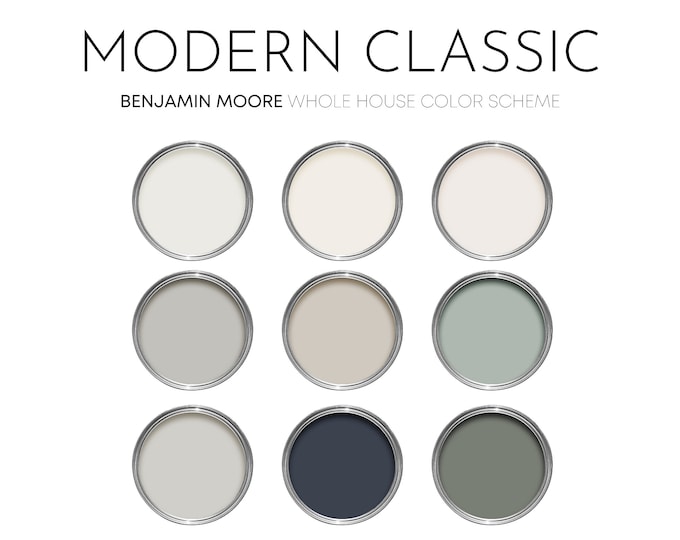 REVERE PEWTER Benjamin Moore Interior Paint Palette -prepacked Paint ...
