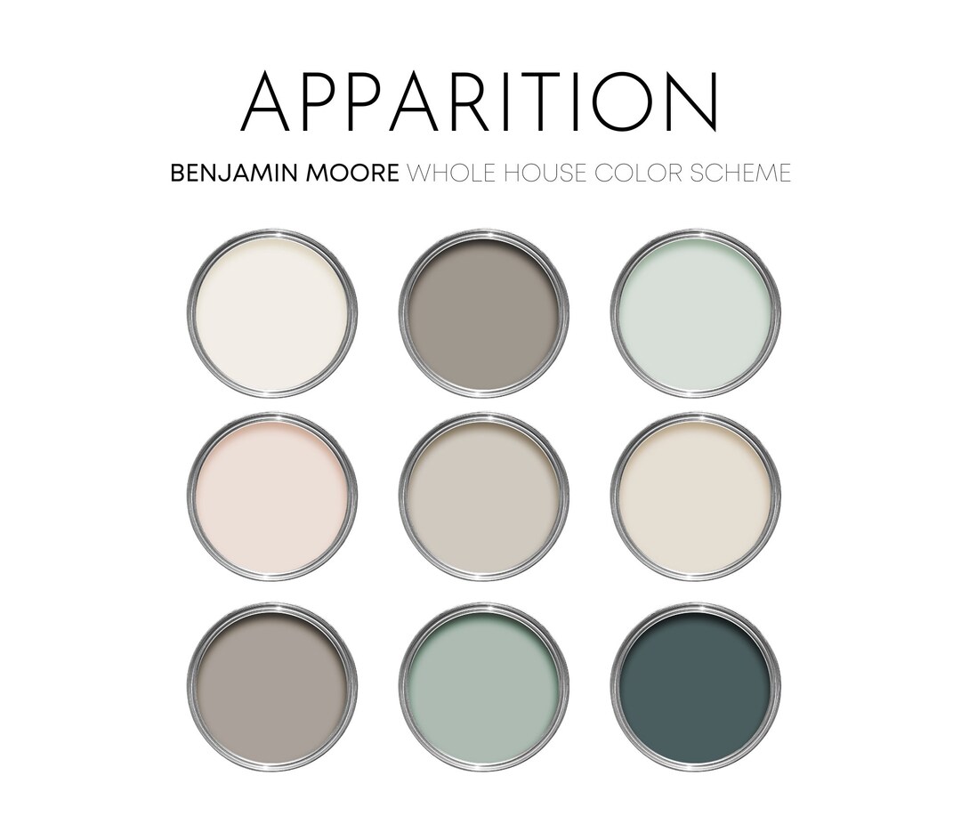 Apparition Benjamin Moore Paint Palette, Modern Interior Paint Colors ...