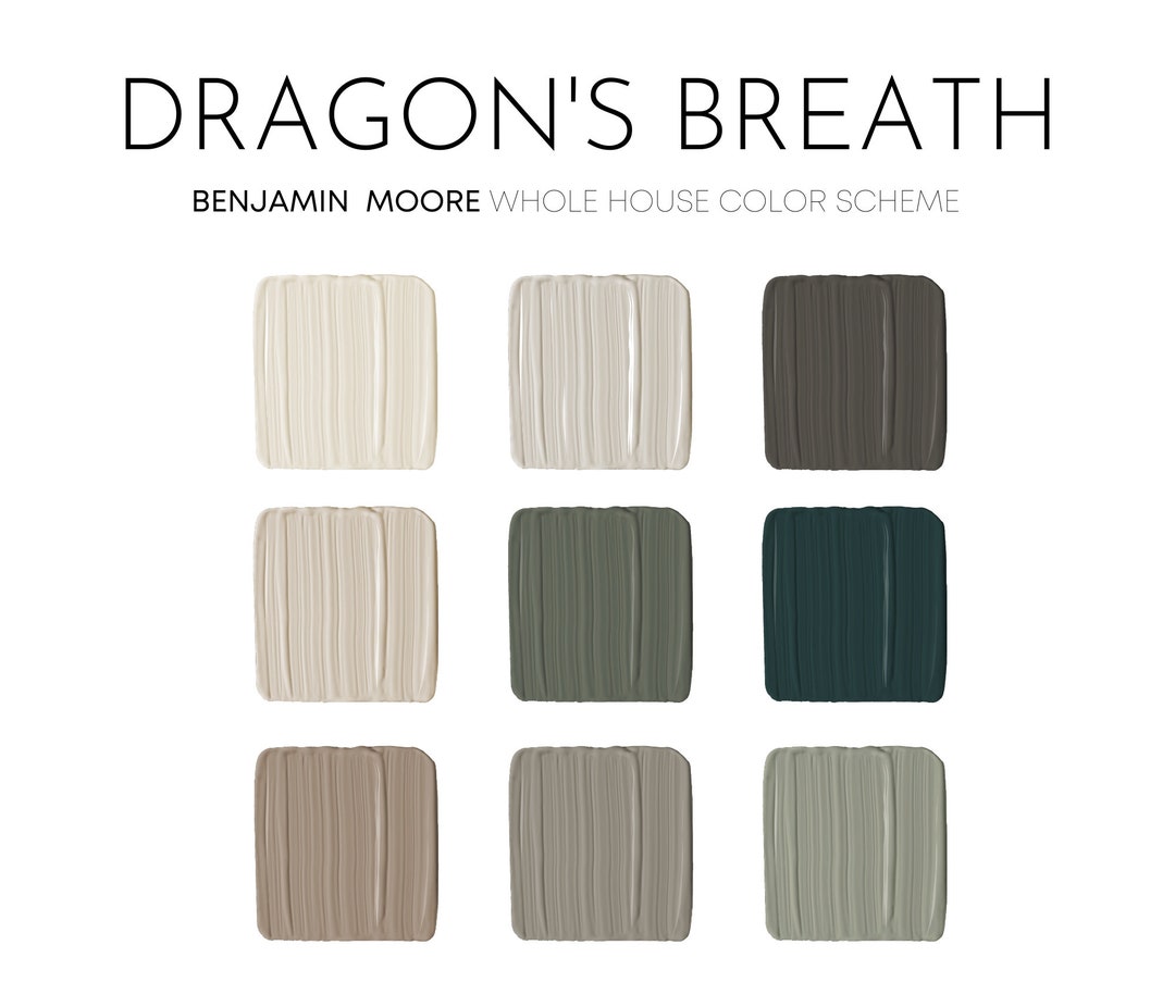 Dragon's Breath Benjamin Moore Paint Palette, Warm Neutrals Color ...