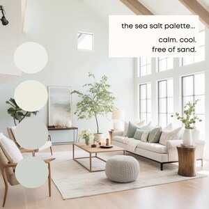 Sea Salt Sherwin Williams Paint Palette - Modern Coastal Interior Paint ...
