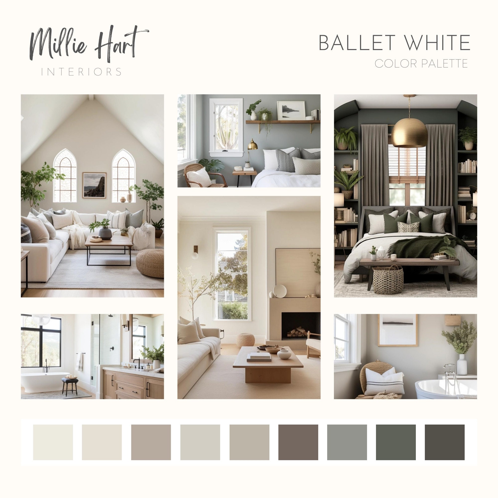 Ballet White Benjamin Moore Paint Palette, Best Selling Neutrals ...