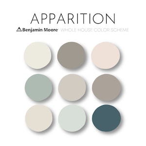 Apparition Benjamin Moore Paint Palette Modern Interior Paint - Etsy