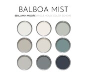 Benjamin Moore White Dove Complementary Colors Color Palette for Whole ...