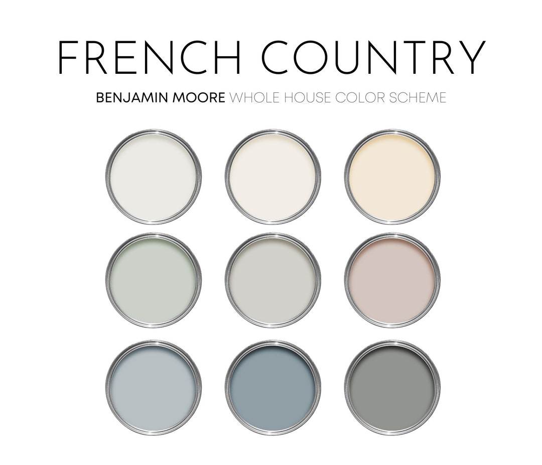 French Country Benjamin Moore Paint Palette, Paint Colors for Home ...