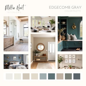 Edgecomb Gray Benjamin Moore Paint Palette, Warm Neutrals - Interior ...