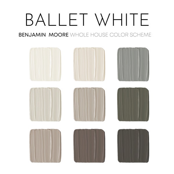 Ballet White Benjamin Moore - Etsy