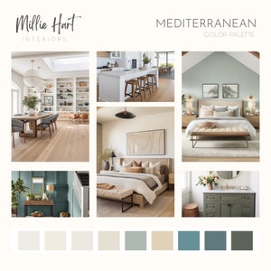 Mediterranean Sherwin Williams Color Palette, Interior Paint Palette ...