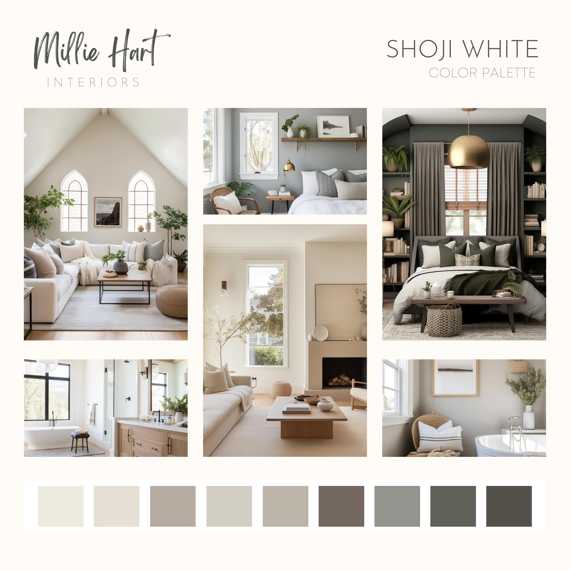 Shoji White Sherwin Williams Paint Palette, Color of the Year, Best ...