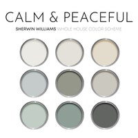 Sherwin Williams Color Palette of the Year 2025 Peaceful Neutral Color ...
